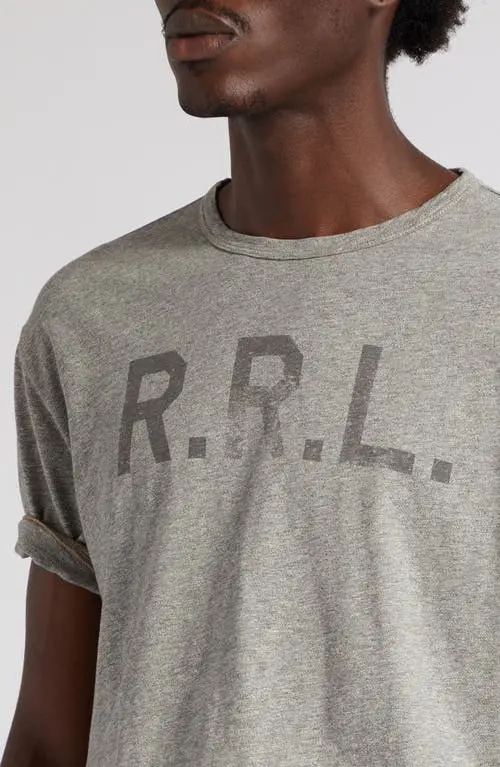 Double Rl Logo Graphic T-Shirt - Heather Grey | Editorialist